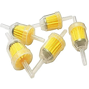 Gas Inline Fuel Filter1/4" 5/16" Fits for John Deere, Kawasaki, Kohler,Small Tractors, Iawn Mowers, Snowmobiles, Garden Tillers, Go Karts Engines (10 Pack)