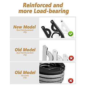 Sazfli Travel Folding Hangers, 10-Pack, Black & White, Portable and Durable PP+Aluminum Alloy, Space-Saving, Non-Slip Design, Perfect for Travel, Camping, and Home Use