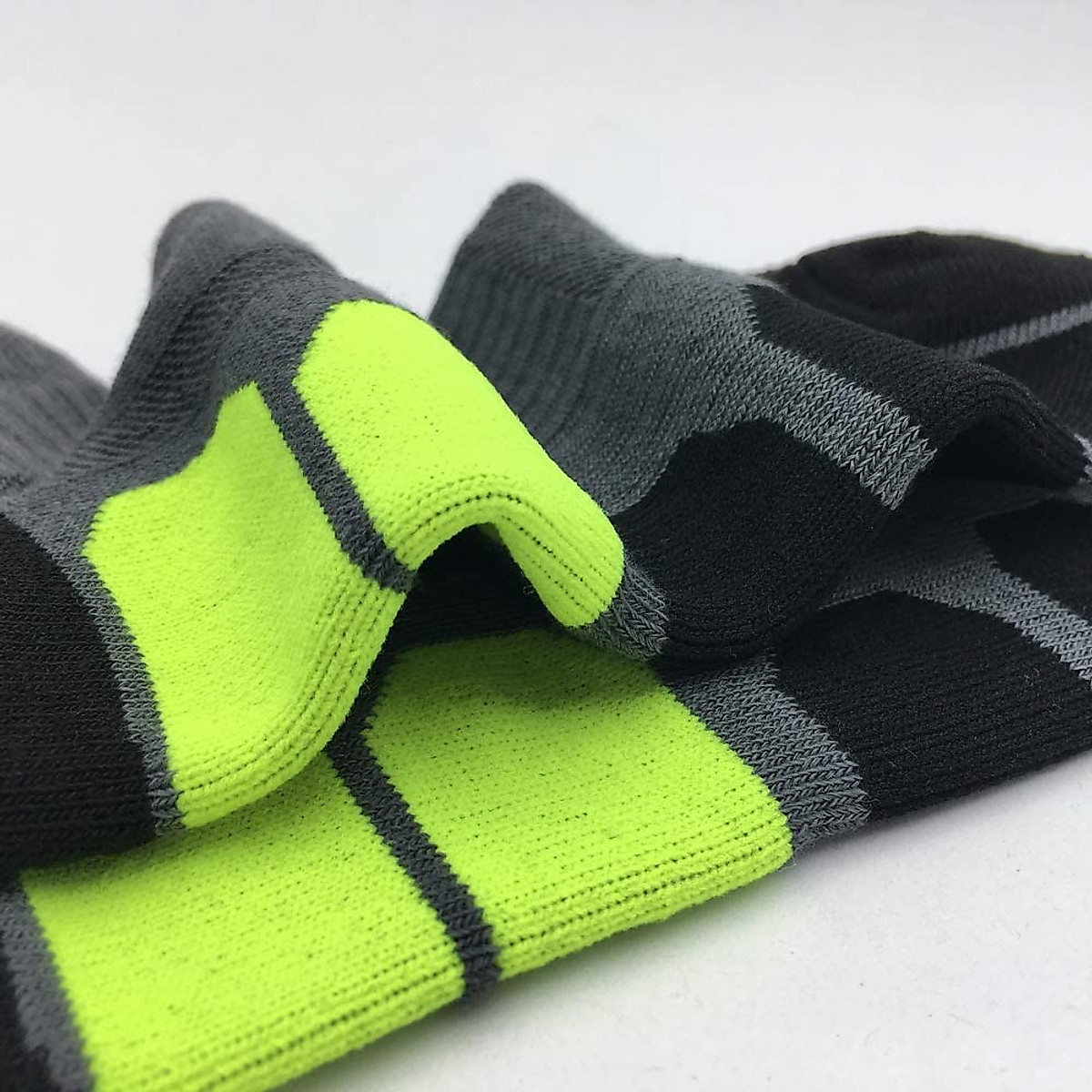 BERING Men's Performance Athletic Ankle Running Socks, Carbon Gray, Size 9-12, 6 Pairs