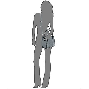 Nautica Womens Sandy Jr. Top Handel With Removable Crossbody Strap Satchel Bag, Chambray (Set a Drift), One Size US