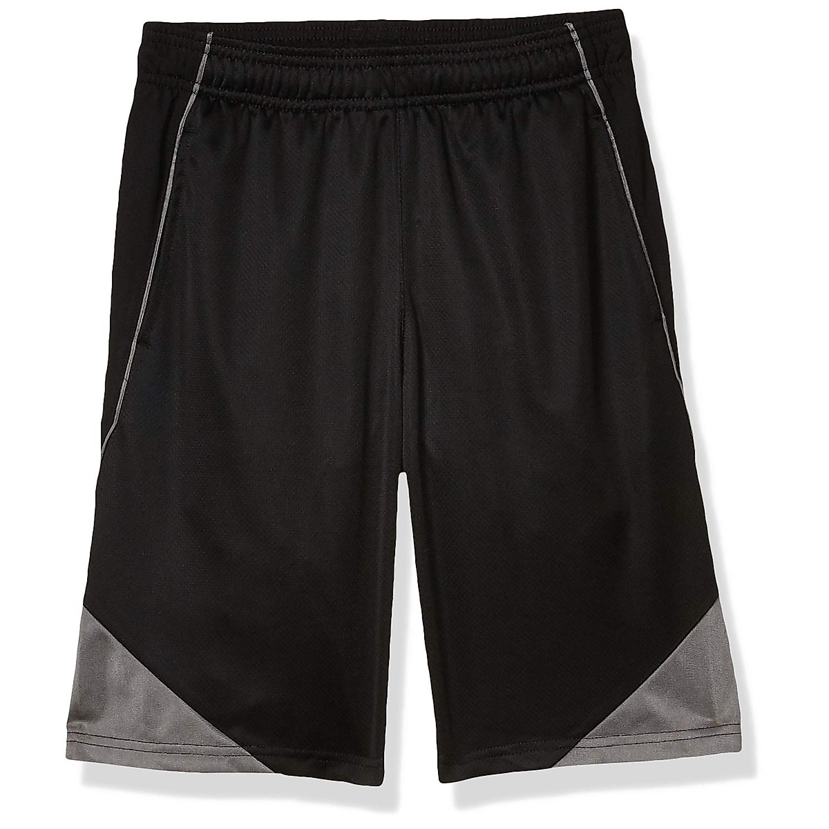 C9 Champion boys Color Block - 9" Inseam Shorts, Ebony/Hardware Gray, Large US
