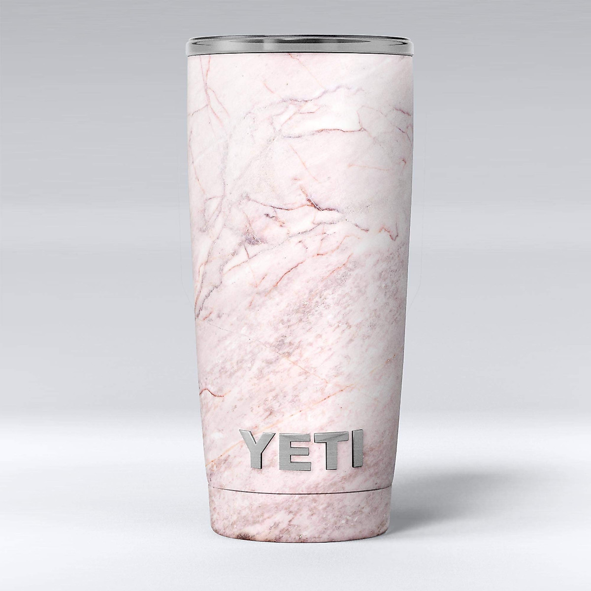 Design Skinz Pink Slate Marble Surface V7 - Skin Decal Vinyl Wrap Kit Compatible with The Yeti Rambler Cooler Tumbler Cups