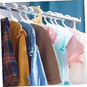 Alasum 7pcs Wooden Divider Baby Outfit Newborn Costume Baby Sets Infant Closet Divider Clothes Size Dividers Baby Clothes Divider Wood Wooden Clothes Divider Closet Size Divider Baby Room