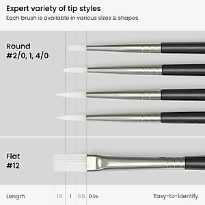 ARTEZA Paint by Number for Adults, 12x16 Inches, 21 Pieces, Hydrangea Flowers Paint by Numbers Kit, 1 Canvas Panel, 12 Acrylic Paint Pots, 5 Paintbrushes, Art Supplies for Home & Office Decor