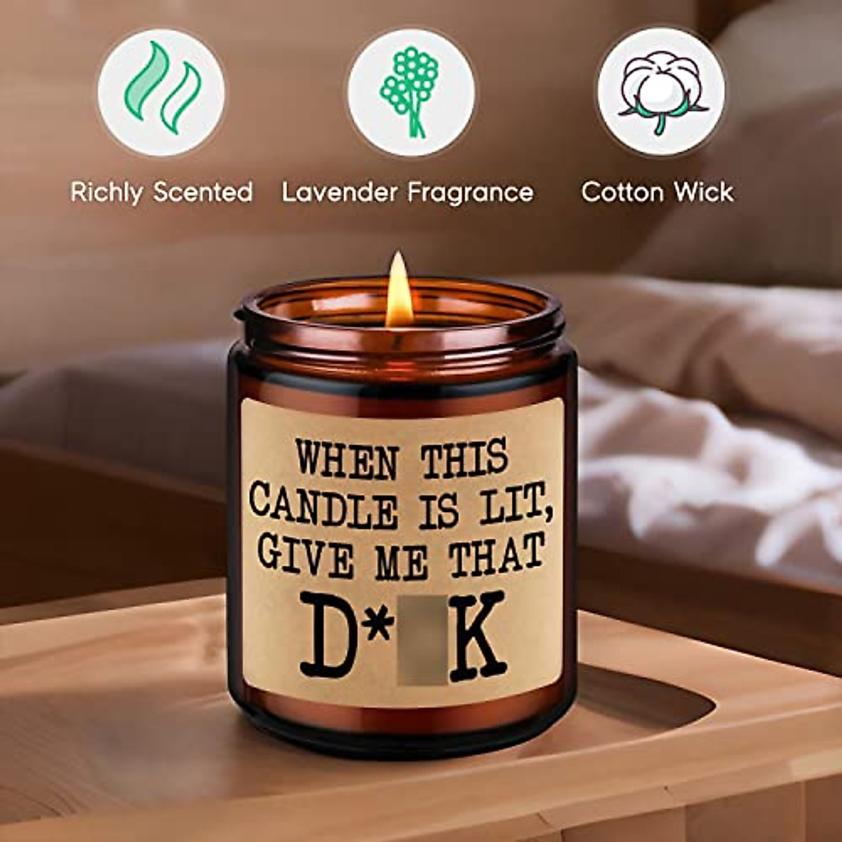 GSPY Scented Candles - Naughty Gifts, Gifts for Him - Husband Gifts, Boyfriend Gifts, Fiance Gifts, Candle for Men - Funny Anniversary, Fathers Day, Birthday Gifts for Husband, Boyfriend, Couples, Guy