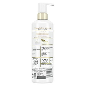 Dove Body Love Body Cleanser Eczema-Prone Skin Care Colloidal Oatmeal 3 Count Fragrance Free Body Wash Instantly Soothes & Nourishes Dry-Itchy Skin 17.5 FO