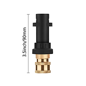 FUNTECK Trigger Gun Quick Connect Adapter for Karcher’s K3- K7 Handgun from 2010, Converts Bayonet Connection to 1/4 in. Quick Connect Female Fitting, 3000 PSI