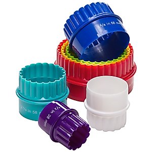Progressive International Biscuit Set of 7 Cookie Cutters, 1 Pack, Multicolor