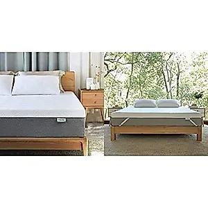 Novilla Queen Mattress, 10 inch Gel Memory Foam Queen Size Mattress,Medium Firm Bed Mattresses & 2 Inch Ultra Soft Queen Mattress Topper with Removable Bamboo Cover, Queen Size