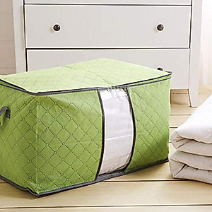 FRIDG frigidssm Home Stackable Clothes Quilts Pillows Luggage Packing Bedding Organizer Folding Storage Bag Box Orange