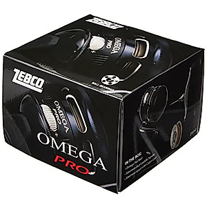 Zebco OMEGA PRO 3SZ SC REEL 10#, Size 30, Black