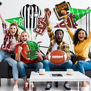 Football Party Decorations Football Shaped Foil Balloons,Touchdown Balloons for Football Birthday Party Football Game Tailgate Party Decorations