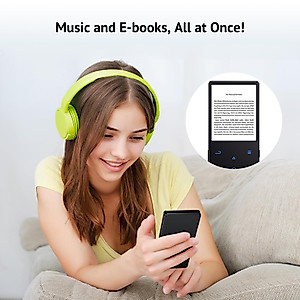 Yottix 64GB MP3 Player with Boosted Bluetooth 5.0, Music Player Features HD Speaker, 2.4" Screen, Touch Buttons, Expandable SD Card Slot, Supports FM Radio, Voice Recording, E-Book, and More