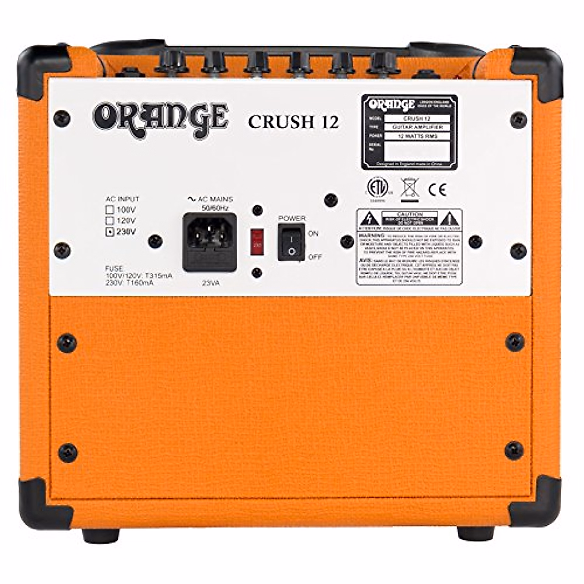 Orange Crush 12-Watt Guitar Combo Amplifier Bundle with Instrument Cable and Austin Bazaar Polishing Cloth