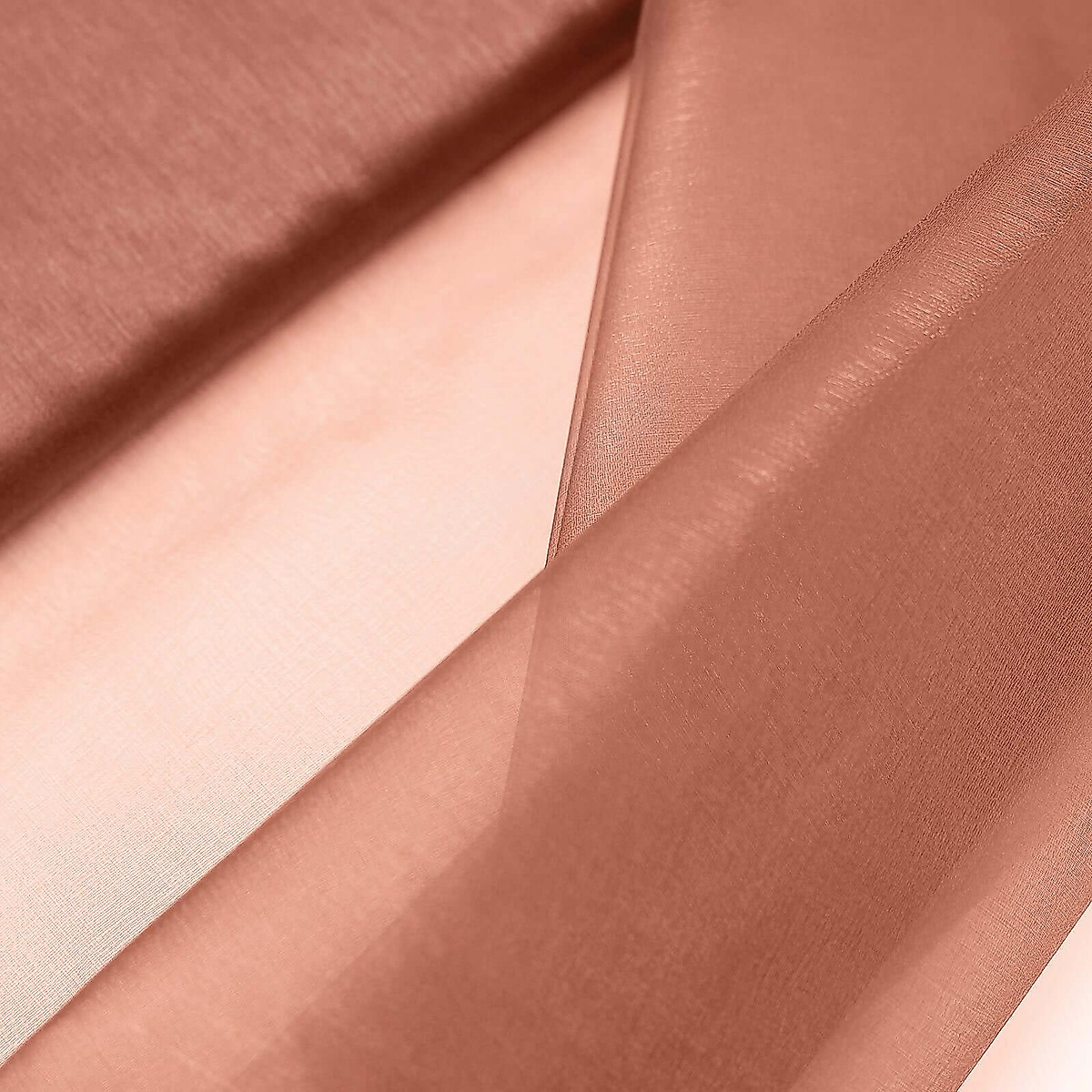 Efavormart 54" X10yd | Solid Sheer Chiffon Fabric Bolt, DIY Voile Drapery Fabric for Wedding Party Event Table Centerpieces Decoration Supply - Terracotta