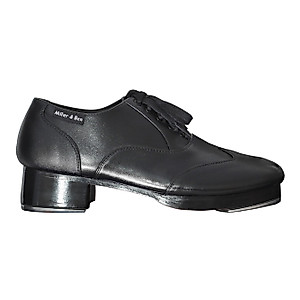 Miller & Ben Tap Shoes, Triple Threat, All Black Professional Tap Shoes (40.5 EU)