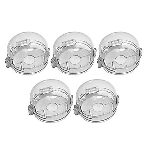 TOYANDONA Clear Stove Knob Covers 5pcs Universal Oven Stove Gas Knob Cover Child Safety Children Kitchen Stove Gas Knob Covers Protection Gas Safety Case Stove Knob Case for Kitchen Baby Kid