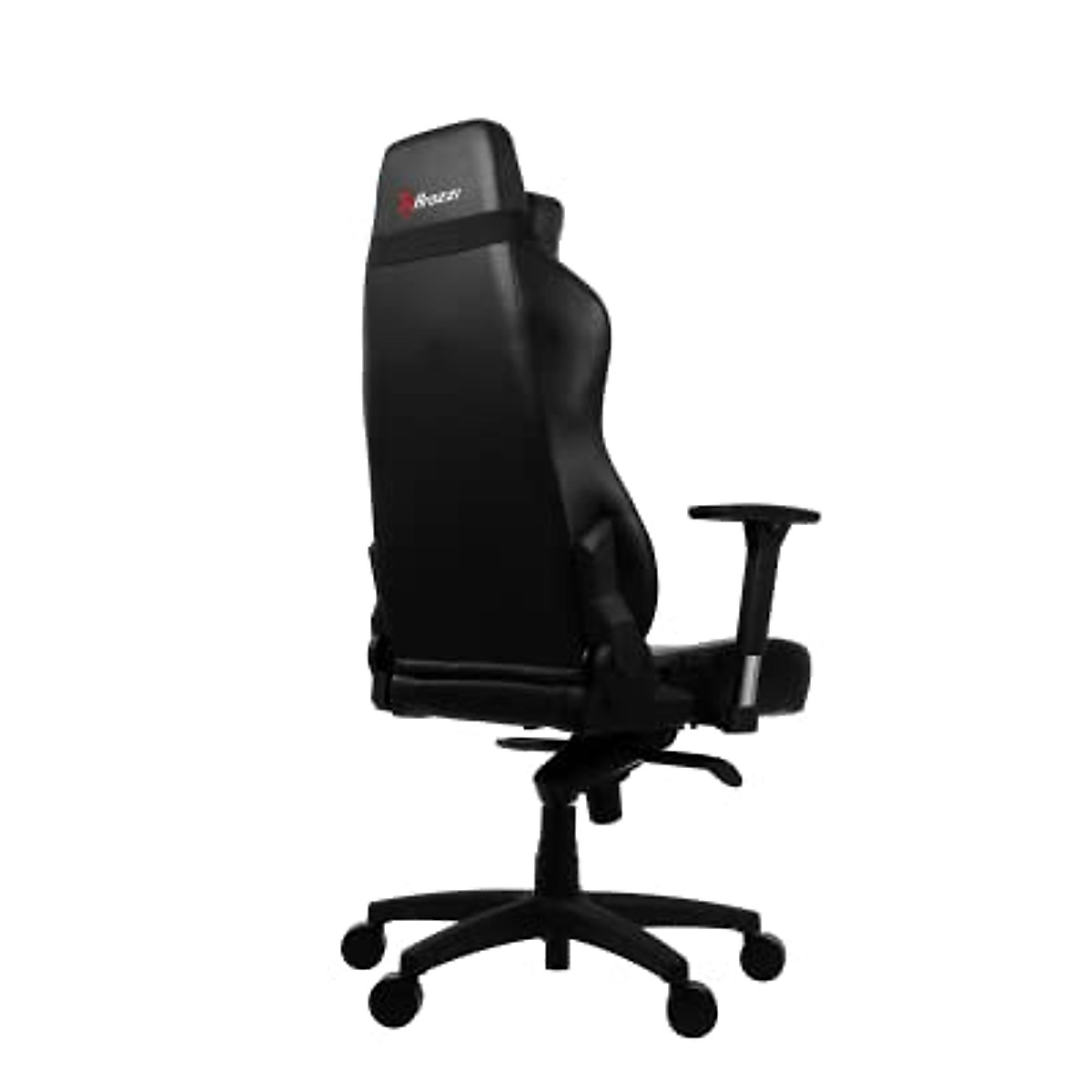Arozzi - Vernazza Premium PU Leather Ergonomic Gaming/Office Chair with High Backrest, Recliner, Swivel, Tilt, Rocker, Adjustable Height & Adjustable Lumbar & Neck Support - Black - Red Accents