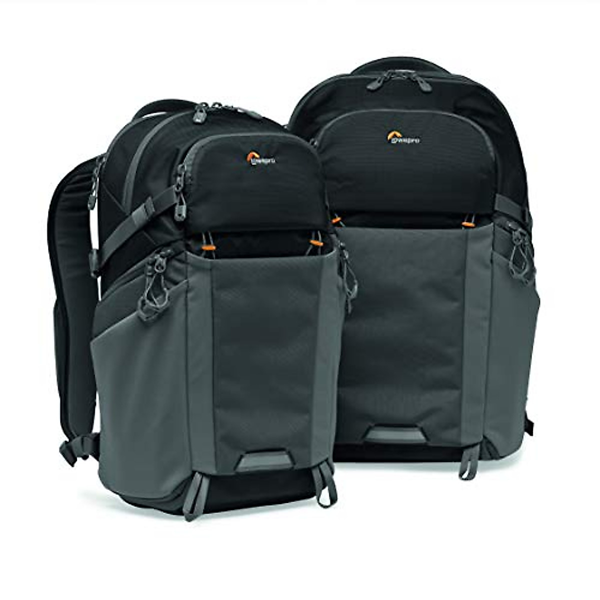 Lowepro LP37260-PWW Photo Active Outdoor Camera Backpack, QuickShelf Dividers, fits 12inch Laptop/2L Hydration, for Mirrorless, Sony, Canon, Nikon, Lenses, Gimbal, Drone, DJI, Osmo, Mavic, Black/Grey, BP200