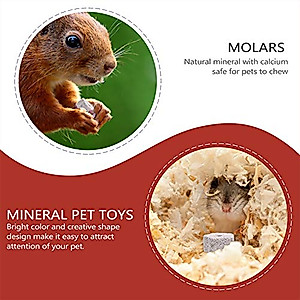 balacoo 12Pcs Small Animal Chew Toys Lava Bites Toy Pet Teeth Toy Molar Toy Biting Toy Pet Supplies for Guinea Hamster Rabbit Rat