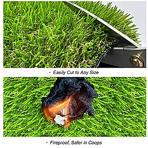 Oziyrnka Chicken Nesting Pads, 6Pcs 12"x12"x1.22" Washable Plastic Nesting Pads for Chicken Coop+ Chicken Veggies Holder for Hens 1pcs, Nesting Box Pads for Chicken Coop, Reusable Chicken Box Nesting