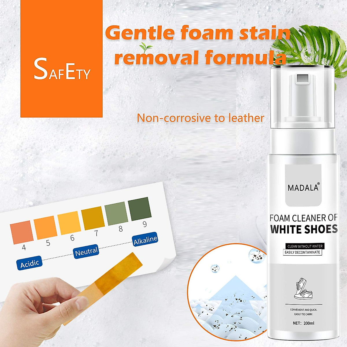 Madala Shoe Cleaner Kit, 7 Oz Sneaker Cleaner, Shoe Cleaning Kit, Shoe Cleaner Sneakers Kit for Leather Shoe, Whites shoes, Nubuck Sneakers, Tennis Shoe, Suede Shoe Cleaner