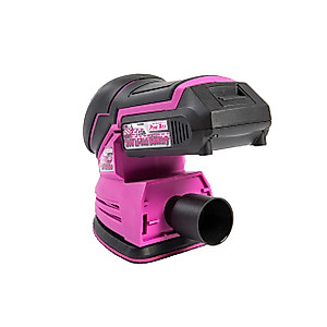The Original Pink Box 20-Volt Li-ion Brushless Cordless Detail Sander with 2Ah Battery, Pink