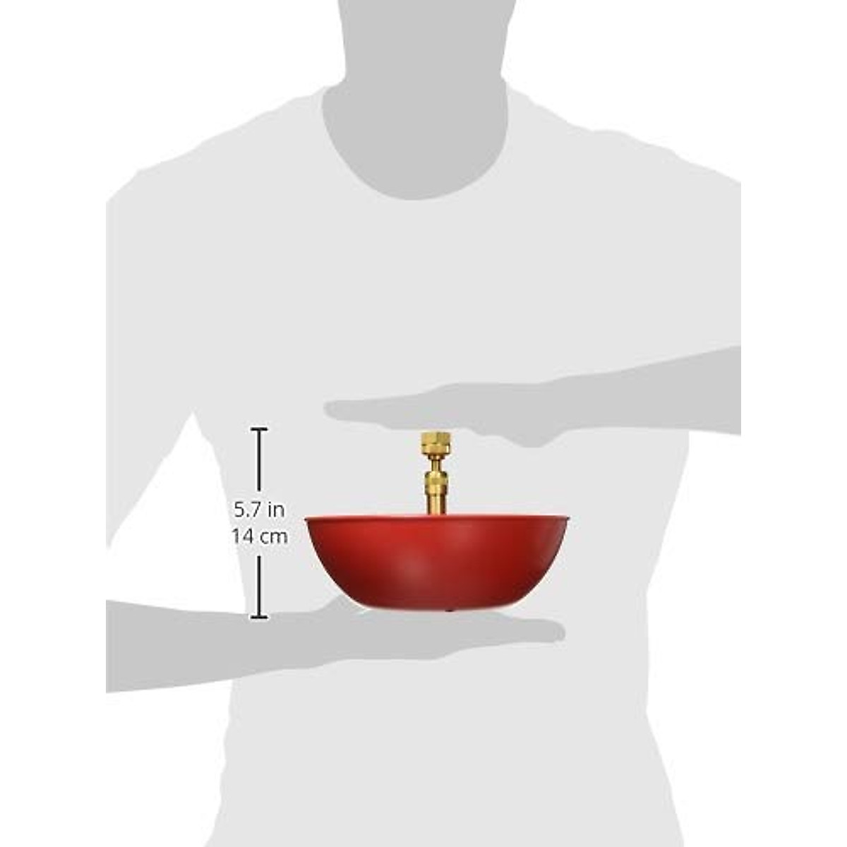 Little Giant® Automatic Poultry Fount | Game Bird Fount | Heavy Duty Plastic | Waterer Bowl with Hose Attachment | 1.5 Quarts