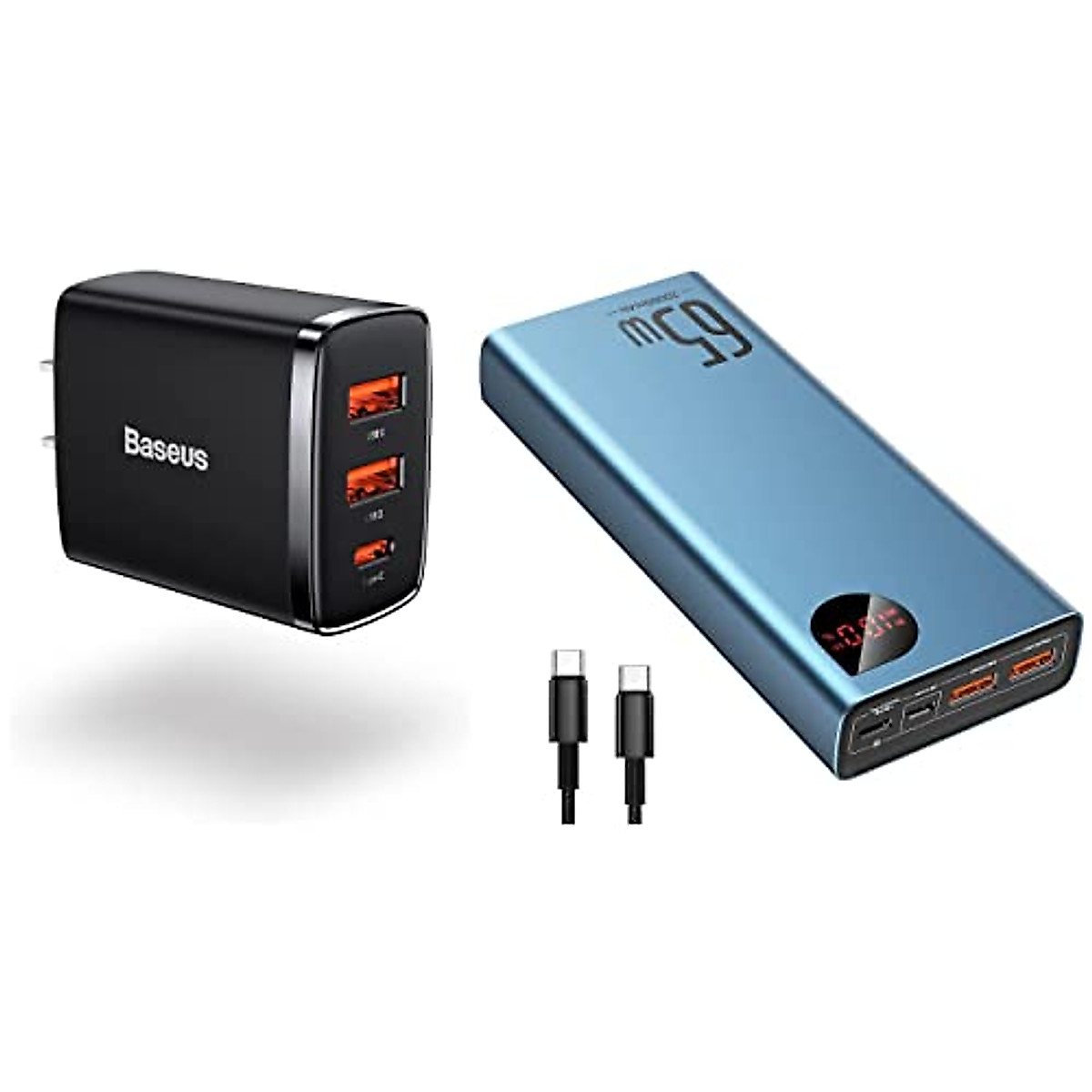 Baseus (Travel Essential) 65W Laptop Power Bank and 30W 3-Port Charger