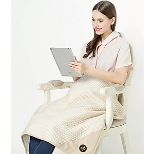 Radia Smart 5G Blocking, EMF Protection Baby Blanket, Pregnancy Belly Shielding, Organic Cotton, Cream, 35”x30