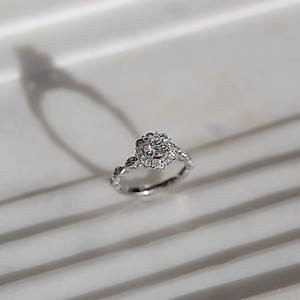 Kobelli Moissanite The Floral Spring Ring - 7.0 / Forever One D-E-F