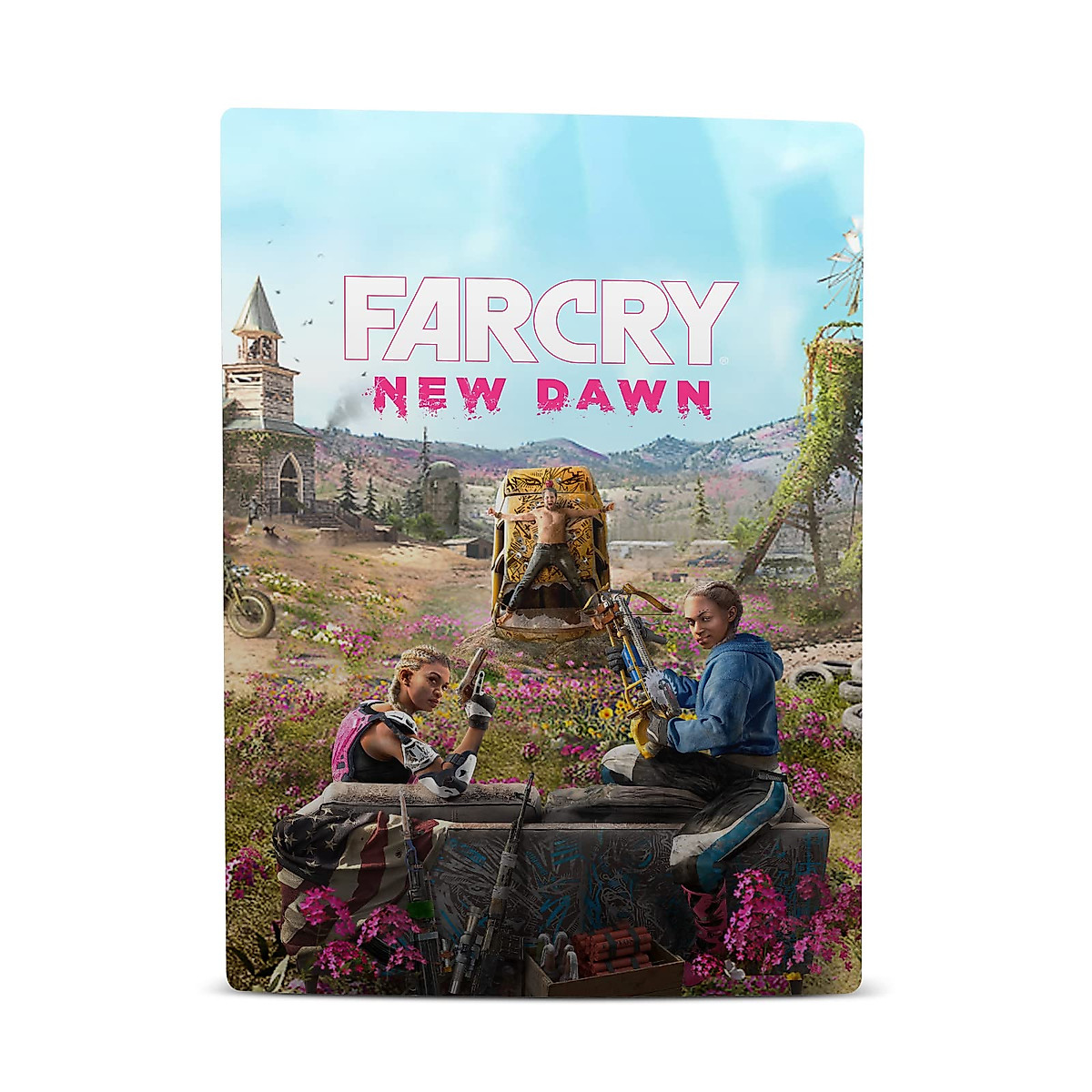 Head Case Designs Officially Licensed Far Cry Twins Couch New Dawn Key Art Vinyl Faceplate Sticker Gaming Skin Decal Cover Compatible With Sony PlayStation 5 PS5 Digital Edition Console