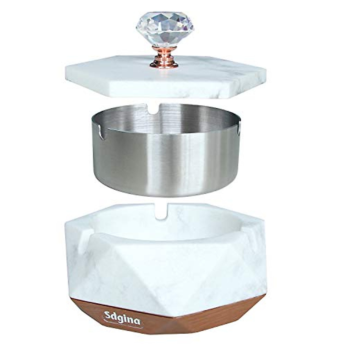 J JHOUSELIFESTYLE Ashtray for Weed - Outdoor Ashtray with Lid, Ash Tray Sets for Weed, Ash Tray Sets for Cigarettes Outdoor Ashtrays for Cigarettes Windproof Ashtray for Outside