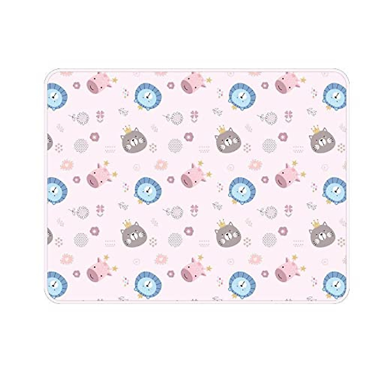 Baby Diaper Changing Pad (72x58 cm) Waterproof, BPA Free (Blue, Pack of 2) (MH5040)