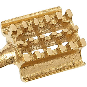 Fish Scaler Brass Blade Winged Design Mess-Reducing Descaler Made in Japan