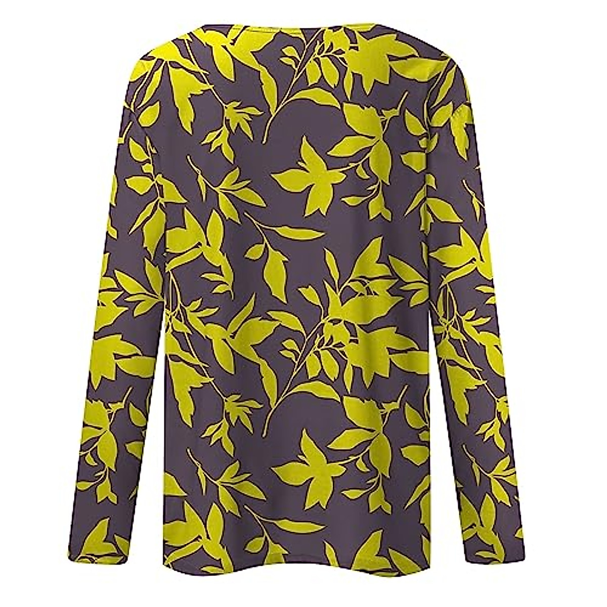 Womens Tops Button Down Fall Blouse Loose Fit Casual Tunic Shirt Long Sleeve Printed Pullover Comfortable Tshirt Full XL Mattress Topper T Shirts Cotton（3-Gold,3X-Large）