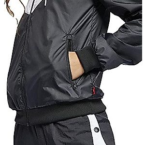 Nike Womens Sportswear Windrunner Jacket (as1, alpha, s, regular, regular, Black/White, Small), (CN6910)