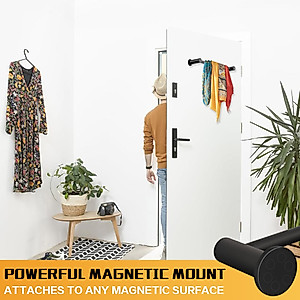ULIBERMAGNET Magnetic Towel Holder, Magnetic Towel Bar Holder with Adjustable Length, Non-Slip Magnetic Towel Rod Rack for Refrigerator, Oven, Dishwasher, Laundry (2 Pack)