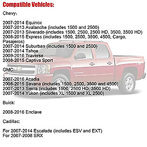 Keyless Entry Remote Control Car Key Fob for Chevy Equinox Avalanche Silverado Escalade Tahoe Suburban GMC Yukon Pontiac Torrent Saturn Outlook Vue OUC60270, OUC60221, Pack of 2