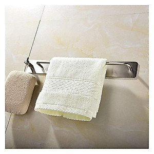 Towel Racks Towel Holder Rails Towel Rack, 304 Stainless Steel Non-perforated Kitchen Towel Bar Single Lever Hook Bathroom Towel Bar Toilet Bath Towel Rack