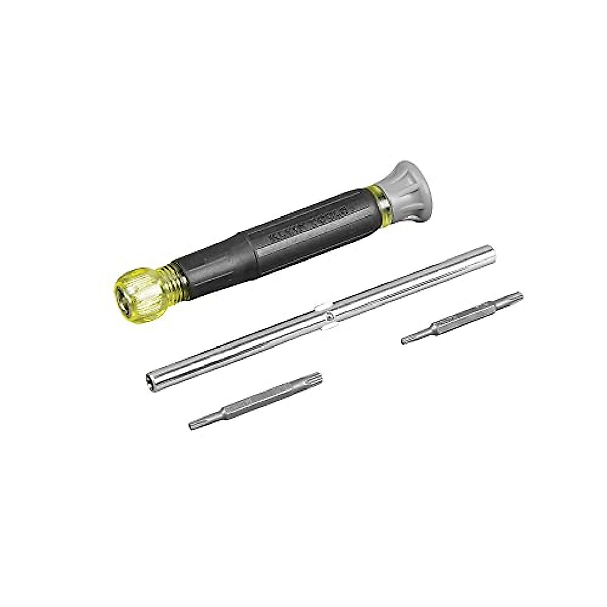 Klein Tools 32585 Multi-bit Precision Screwdriver Set, 4-in-1 Electronics Screwdriver with Industrial Strength Torx Bits, Spin Top