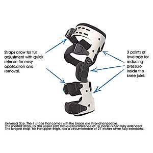 PHASFBJ Orthopedic Hinged Knee Brace, Knee Joint Splint Adjustable Leg Support Fracture Stabilizer for Men & Women ACL Ligament Injuries Sports Injuries Arthritis,Right