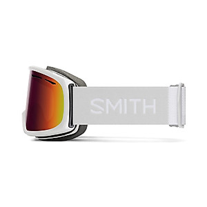 SMITH Women's Drift Snow Goggles White/Red Sol-X Mirror