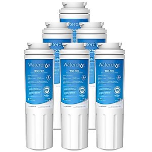 Waterdrop UKF8001 Refrigerator Water Filter 4, Replacement for Whirlpool® EDR4RXD1, EveryDrop® Filter 4, Maytag® UKF8001AXX-750, UKF8001AXX-200, 46-9006, Puriclean II, WF-UKF8001, 6 Filters