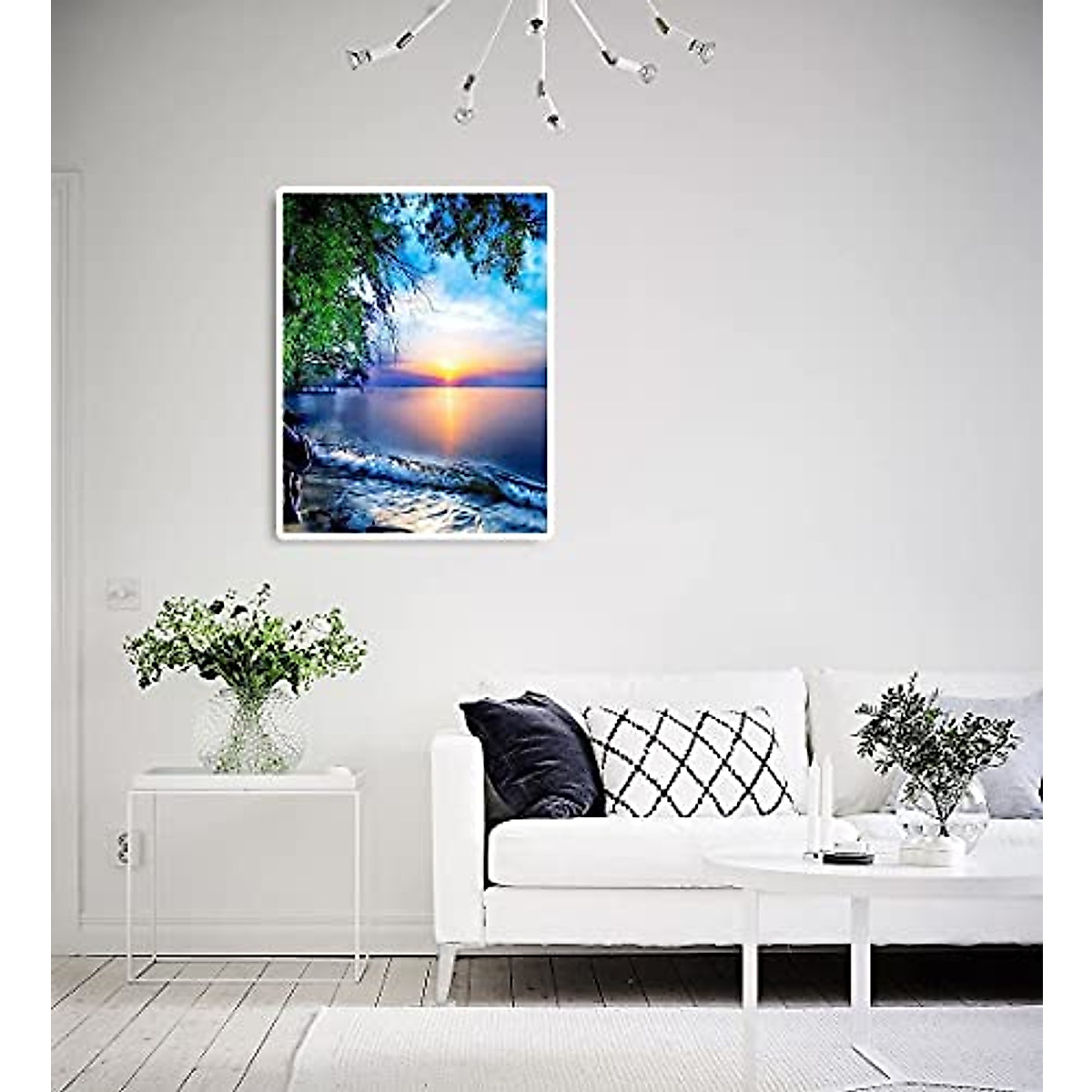 LVIITIS Beach Diamond Painting Kits for Adults Full Drill,Diamond Arts Dotz Beach Pictures Craft for Home Wall Decor 14x18 inch