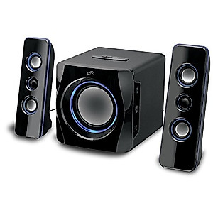 iLive Bluetooth Speaker System with Built-In Subwoofer, 7.28 x 8.86 x 7.28 Inches, Black (iHB23B)