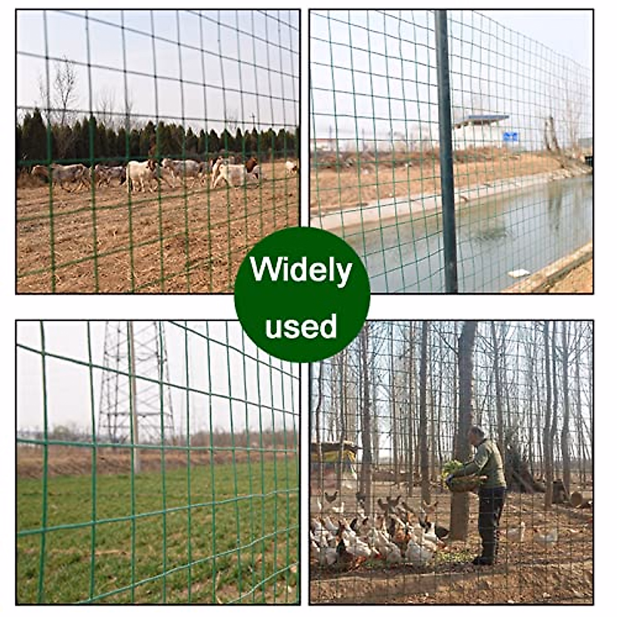 MZEER Wire Mesh Fence, 6cm Mesh Size 2.3Mm / 2.5Mm / 3.0Mm, Fixed with Ties, for Poultry, Small Animals, Bird Protection, Yard Fencing, Etc (Color : 1.2mx30m, Size : 2.3m)