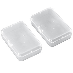 Musiclily Transparent Plastic Acoustic Electric Guitar Pick Holder Case Storage Box (Pack of 2)
