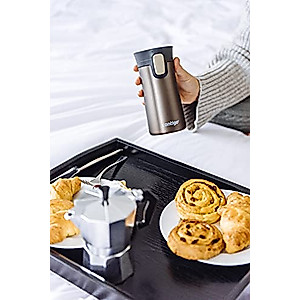 Contigo Pinnacle Autoseal Travel Mug, Stainless Steel Thermal Mug, Vacuum Flask, Leakproof Tumbler, Coffee Mug with BPA Free Easy-Clean Lid, 300 ml, Tans Matte