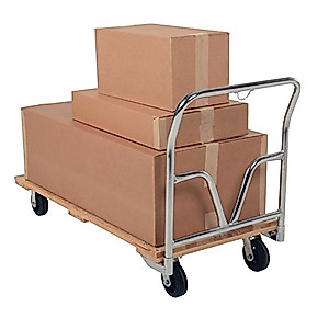 Vestil VHPT-2754 Hardwood Deck Platform Truck, 1600 lbs Capacity, 54" Length x 27" Width x 9-1/4" Height Deck